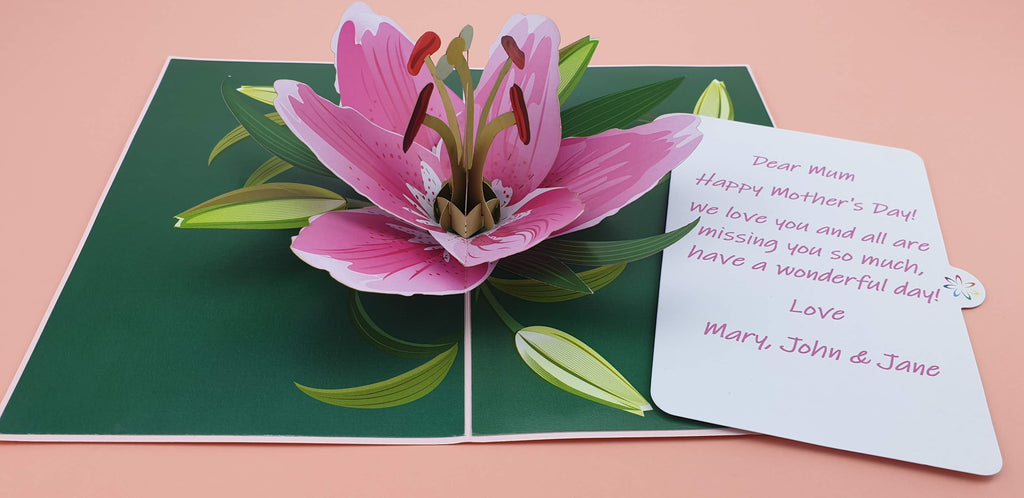 let us send your pop up card with a gift note – Color Pop Cards