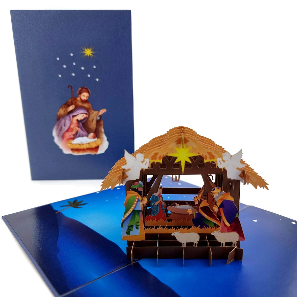 Nativity Scene Pop Up Card – Color Pop Cards